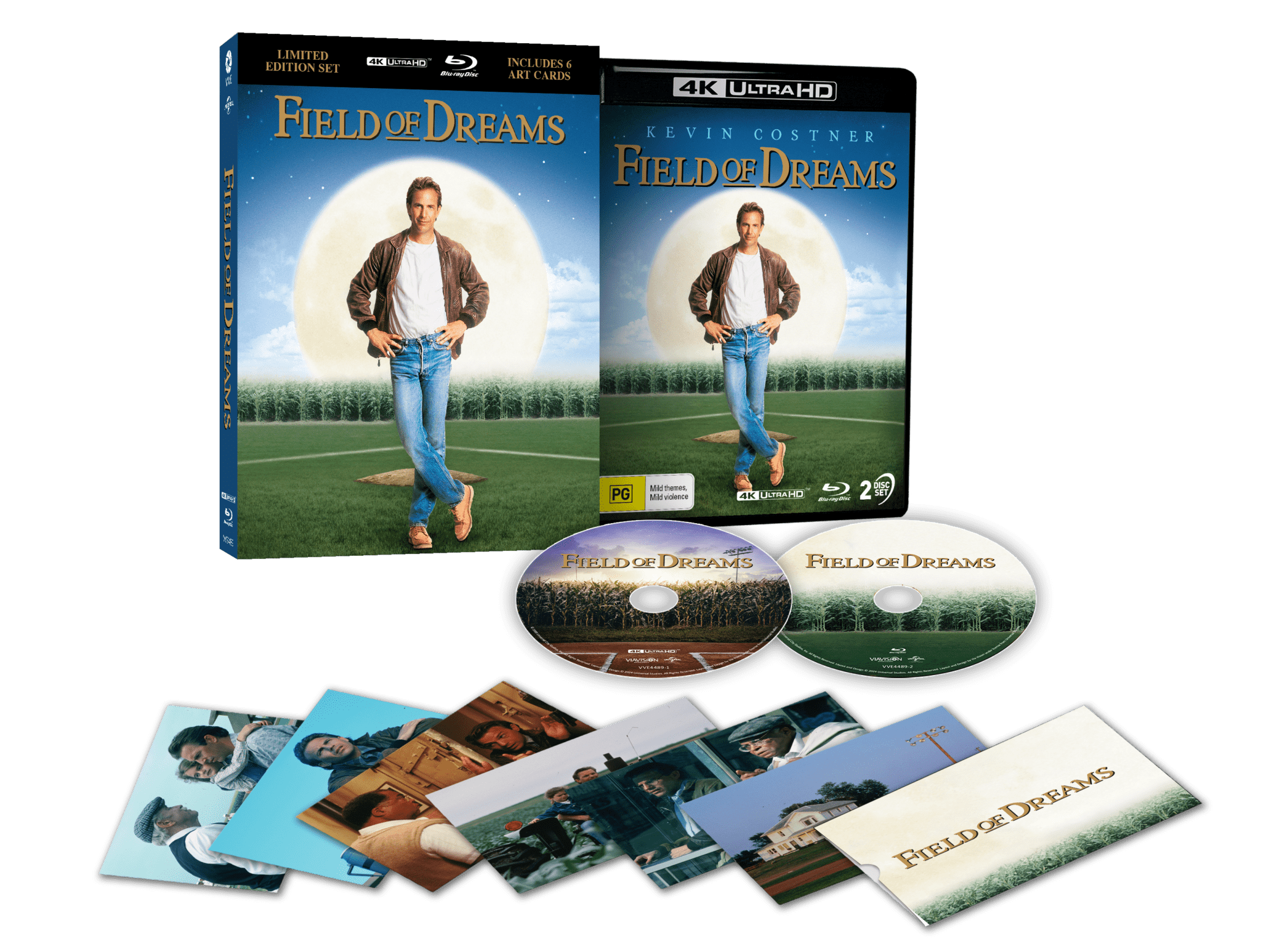 Field of Dreams (1989) - 4K UHD + Blu-ray Limited Edition 3D Lenticular Hardcase + Art Cards ...